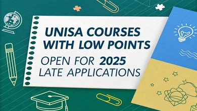 UNISA courses with low points open for 2025 late applications - Varsity ...